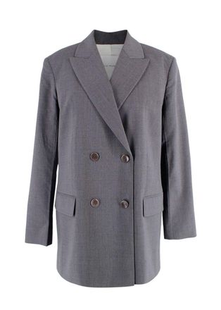 Maria McManus Grey Double Breasted Blazer Size XXS