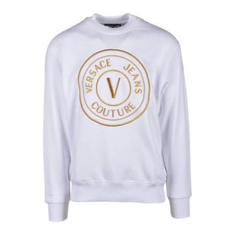 Versace Jeans Couture Homme, Sweatshirts et sweats &agrave; capuche, Blanc, Taille: 3XL Felpa SweaT-shirt