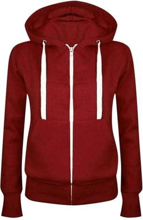 Generic Sweat &agrave; capuche d&eacute;contract&eacute; et tendance pour femme Y2K - Pull &agrave; capuche dautomne 2025 avec fermeture &eacute;clair - Mignon dr&ocirc;le et doux - Confortable - Mod