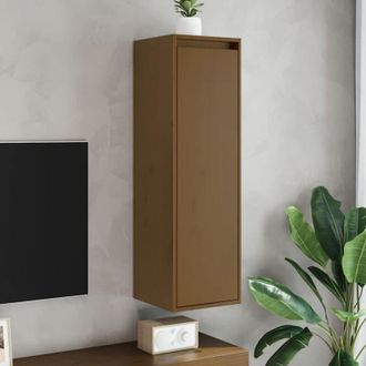vidaXL Vidaxl - Armoires murales 2 pcs Marron miel 30x30x100 cm Pin massif