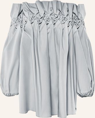 Armargentum Armargentum Cold-Shoulder Bluse Euphoria Mit 3/4-Arm blau