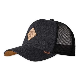 Djinns Jersey Patch Charcoal Heather/Black HFT Trucker Cap - One-Size
