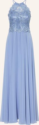 Vera Mont Vm Vera Mont Abendkleid Mit Spitze Und Pailletten blau