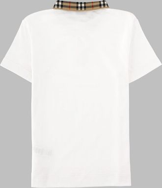 Burberry Cotton Polo Shirt - White