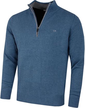 Calvin Klein Herren Baumwoll-Golfpullover - Denim - XXXXXL