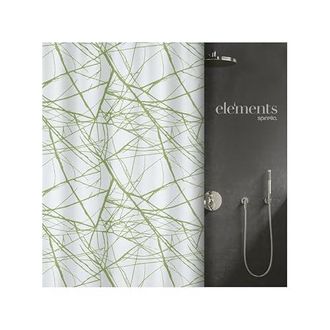 Spirella Kollektion Fores, Duschvorhang Textil 240 x 180 cm, 100% Polyester, Mehrfarbig