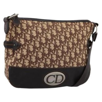 Dior Pre-owned Toile sacs-dior - Femme - Pre-owned - Brun - Taille: ONE Size