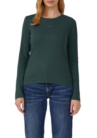 s.Oliver Damen T-Shirt Langarm 2172642 Blue Green 46