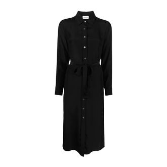 P.A.R.O.S.H. Stella Midikleid - - Dresses - Damen - Schwarzk - S