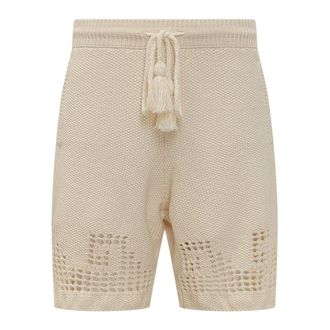Alanui Knit Bermuda Shorts - - Shorts - Herren - Beige - M