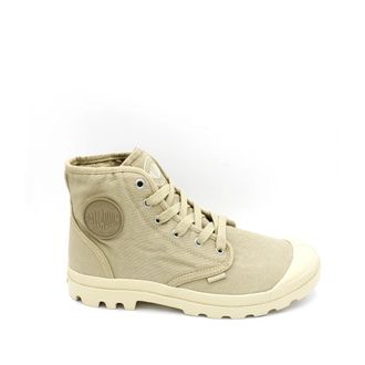 Palladium Canvas Schn&uuml;rstiefel Gummisohle - - Shoes - Damen - Beige - 36 EU