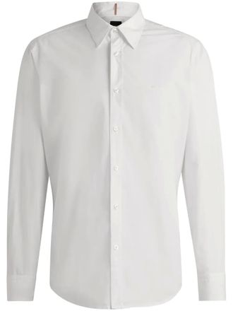 BOSS chemise en coton - Blanc