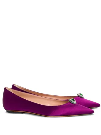 Alberta Ferretti ballerines &agrave; bout pointu - Violet