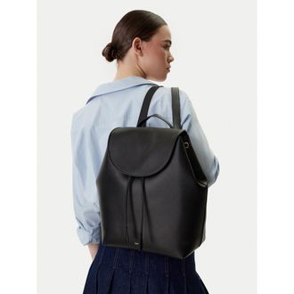 Calvin Klein Rucksack Calvin Klein Foil Logo Large Flap Backpack LV04F3505G Schwarz