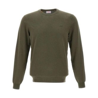 Sun 68 Rundhals-Strickware - - Knitwear - Herren - Gr&uuml;n - 3XL