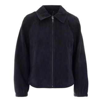 Max Mara Lederjacken - - Jackets - Damen - Blau - 2XS