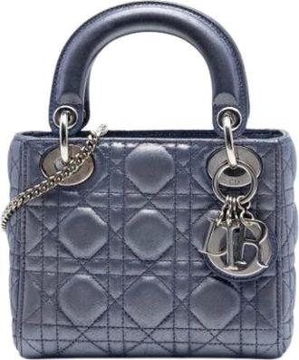 Dior Pre-owned Lady Dior - Femme - Pre-owned - Bleu - Taille: ONE Size