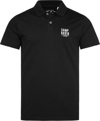 Camp David Poloshirt Herren Basic | Piqué Polo mit Logo-Stickerei, Trikotkragen & 2-Knopfleiste | Oeko-TEX Zertifiziert | Baumwoll-Mix, atmungsaktiv & pflegeleic
