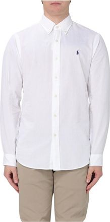 Polo Ralph Lauren Homme, Chemises, Blanc, Taille: S Chemise Sport L&eacute;g&egrave;re Coupe Sur Mesure