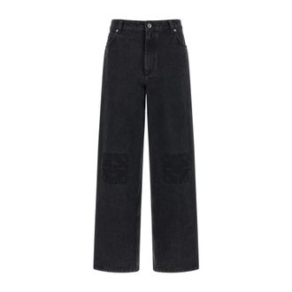 Loewe Femme, Jeans, Noir, Taille: 38 FR Anagram Baggy Jeans