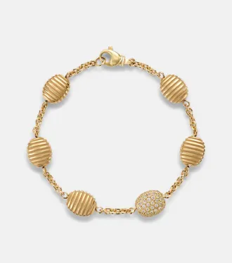 Pamela Zamore Bracelet Isla Gare en or 18 ct et diamants