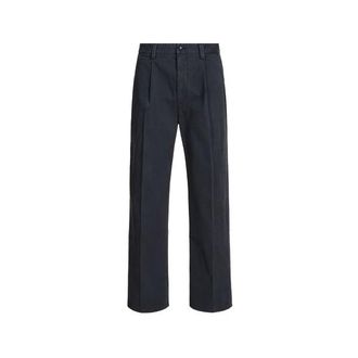 7 For All Mankind Pantalon plissé en coton mélangé