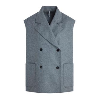 Liviana Conti Double-Faced Cashmere Vest - - Suits - Damen - Grau - XS