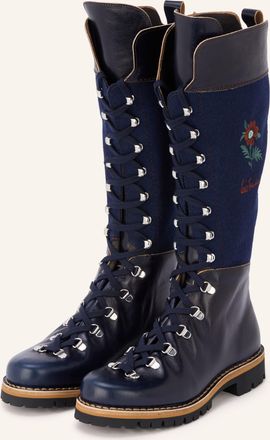 Luis Trenker Stiefel Lutina blau