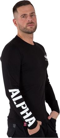 Alpha Industries Alpha Industries Sleeve Print Heavy LS Longsleeve für Herren Black