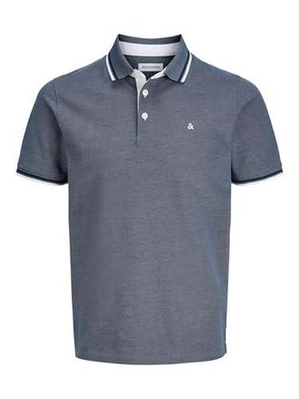 Jack & Jones Jack & Jones Polo uni grande taille pour homme, Blue Mirage., 6XL