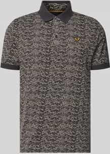 PME Legend Slim Fit Poloshirt im Allover-Look