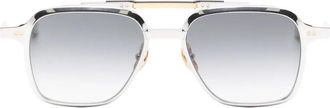 Massada White Circle Sonnenbrille - Silber