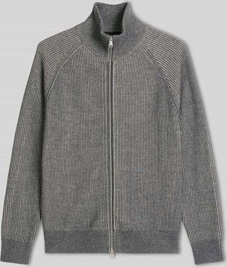 Marc O'Polo Strickjacke aus Wolle mit Stehkragen