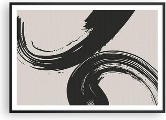 Arttor Poster Schwarzrahmen Deko 100x70cm Stück Bürste Minimalismus Wandposter Art Prints Wanddeko Bild Wand Kunstdruck Wandbilder Dekoration Wohnzimmer Schl