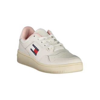 Tommy Hilfiger Leather Logo Sneakers - White