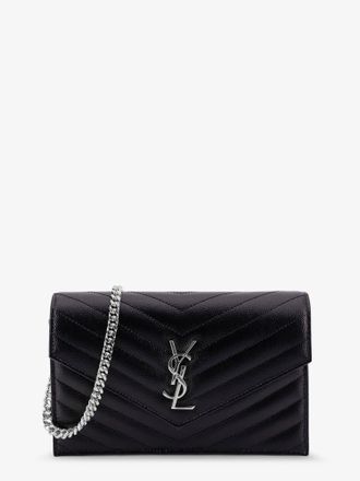 Saint Laurent Envelope leather wallet crossbody bag with chain shoulder strap - SAINT LAURENT - gender_Woman