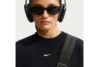 Nike Sweatshirt W NK STDO FLC LW STD CREW mit Rundhalsausschnitt, aus angerauter Sweatware, in normaler L&auml;nge