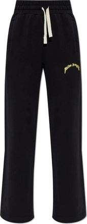 Palm Angels Femme, Pantalons, Noir, Taille: 38 FR Pantalon de surv&ecirc;tement avec logo imprim&eacute;