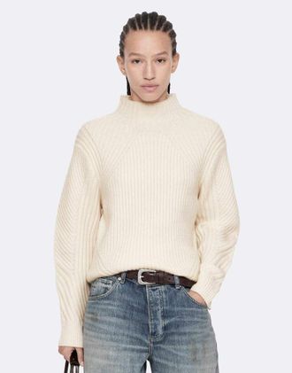 AllSaints Sadie Pullover in Kreidewei&szlig;