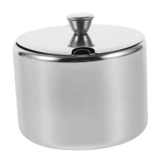 Cabilock Edelstahl Salztopf Mit Deckel Und L&ouml;ffel Zuckerdose Mit L&ouml;ffel Gew&uuml;rzdosen Mit Deckel F&uuml;r Zucker Salz Gew&uuml;rze Aufbewahrung Durchsichtig