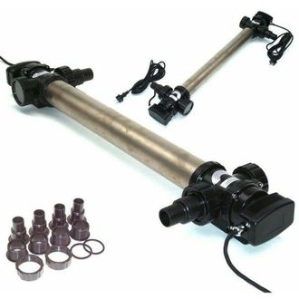 Apex Edelstahl UVC Lichtfilter 75W UV Ger&auml;t Teichkl&auml;rer Wasserkl&auml;rer Teichfilter 55086