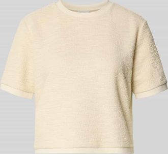 Jake*s T-Shirt in Frotte-Optik mit Rundhalsausschnitt