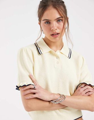 Levi's superweiches kurz&auml;rmeliges Poloshirt in Gelb