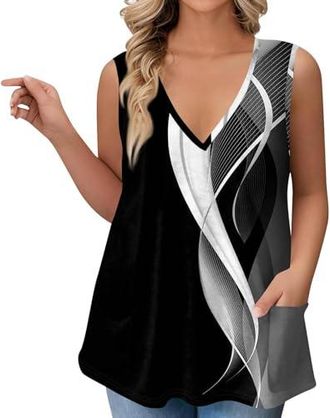 Generic Debardeur Femme Chic et &eacute;l&eacute;gant Chemisier sans Manche R&eacute;tro D&eacute;bardeur Blanc Grande Taille Crop Top ete Haut Chic et Elegant Caraco Vetement Femme ete 