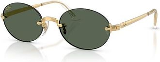 Ray-Ban Rb3929 By A$ap Rocky Sonnenbrillen Arista Gold Fassung Gr&uuml;n Glas 54-20