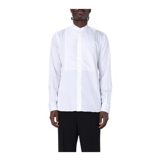 Karl Lagerfeld Homme, Chemises, Blanc, Taille: M Chemise à col mandarin sur mesure