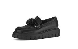 Gabor Damen Slipper, Frauen Slip On,Best Fitting,College Schuhe,Businessschuhe,Slip-ons,Mokassins,Halbschuhe,Schlupfschuhe,schwarz,38.5 EU / 5.5 UK