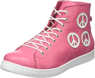 Andrea Conti Damen Sneaker, Koralle/weiß, 37 EU