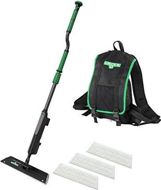 Unger Ergo! Wax System (Mopp zur Beschichtung + Einpflegen von Fußböden, fusselfrei, inkl. Teleskopstiel) FAKT5