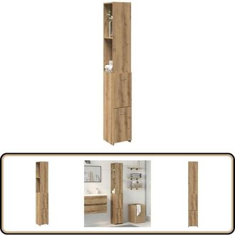 vidaXL vidaXL Badschrank Artisan-Eiche 25x25x170 cm Holzwerkstoff